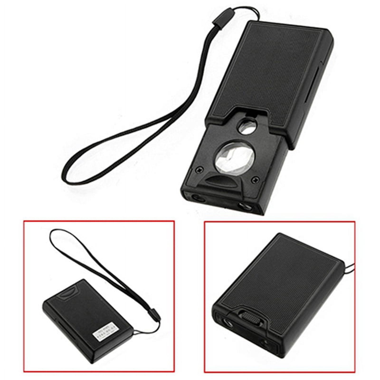 Yesbay 30x 45x 60x LED UV Lighted Magnifier Jewelers Loupe Loop ...