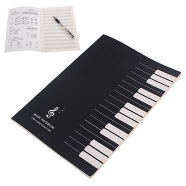 Natty Vintage Sheet Music Lover Music Notebook, 8.5in x 11in ...