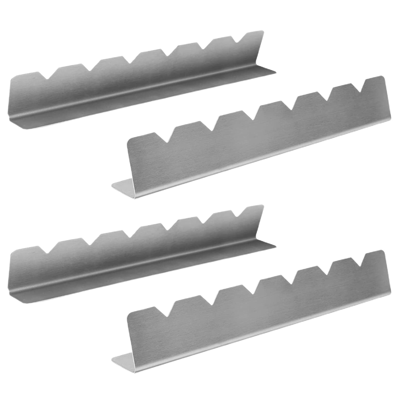 Yesbay 4 Pcs/Set Skewer Holder Anti-slip Groove Stainless Steel Heavy ...