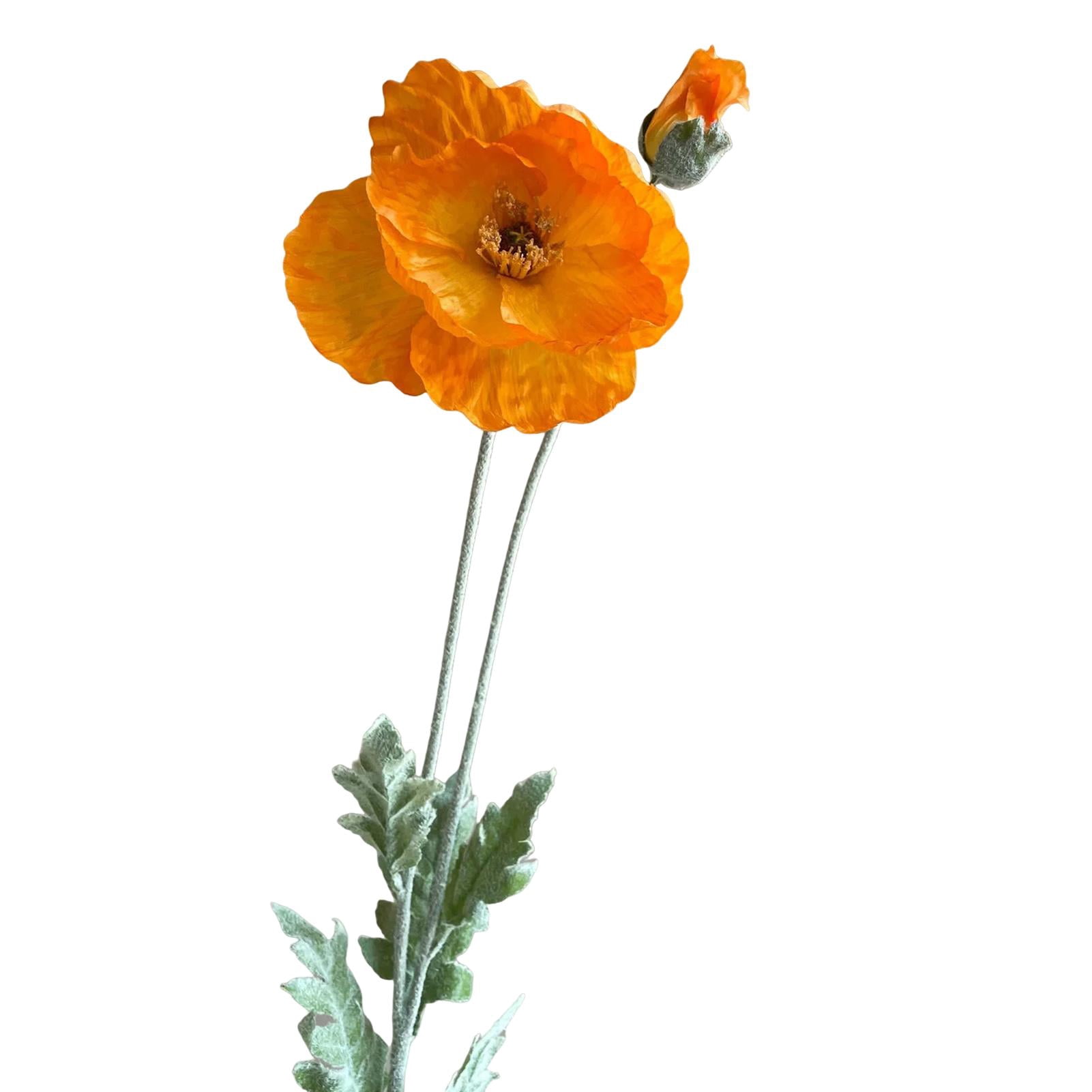 Yesbay 41.34 inch Faux Papaver Rhoeas Artificial Flowers with Long Stem ...