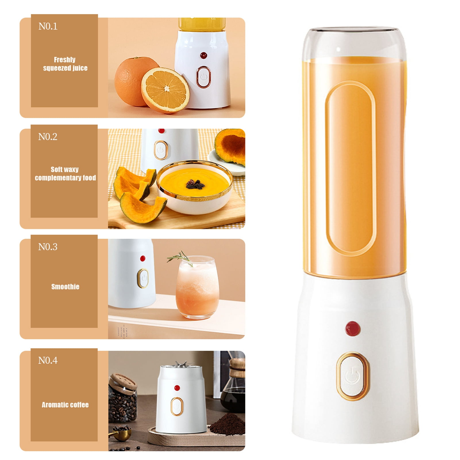 Yesbay 450ml Electric Agitator ,USB Rechargeable Juicer, High Speed ...