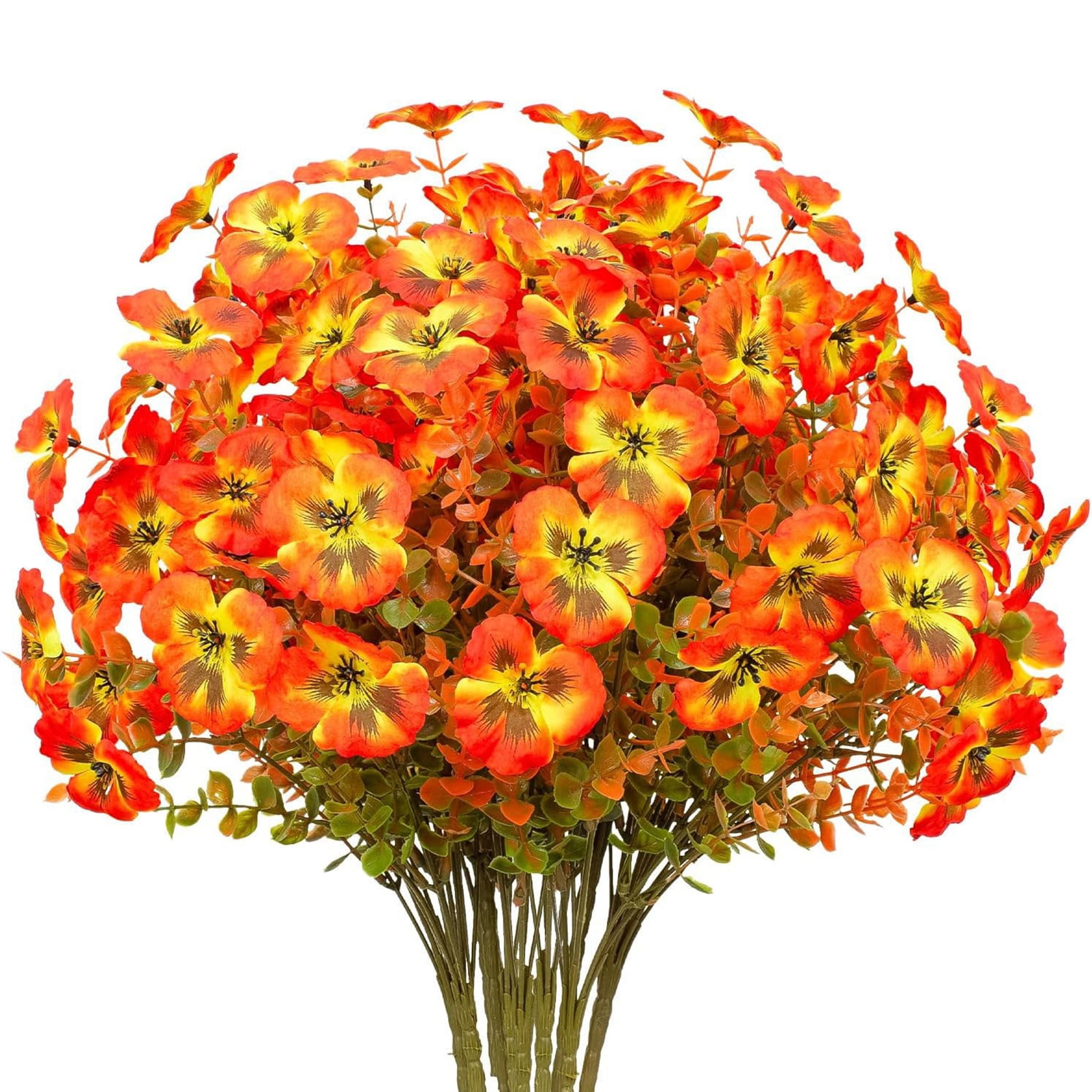 Yesbay 7 Fork Realistic Fake Plastic Flower Home Office Wedding Party ...