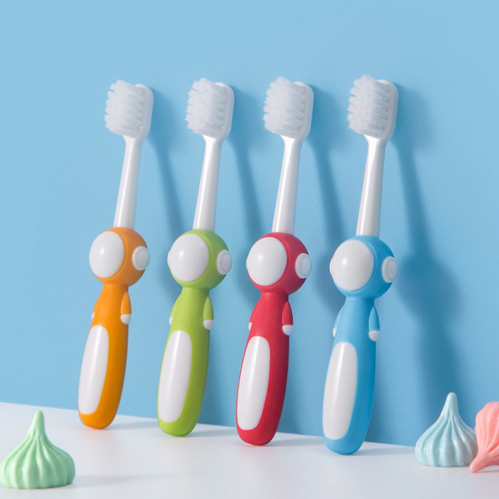 Yesbay 8 Pcs/Set Toothbrushes Food Grade Non Slip Soft Bristle Small ...