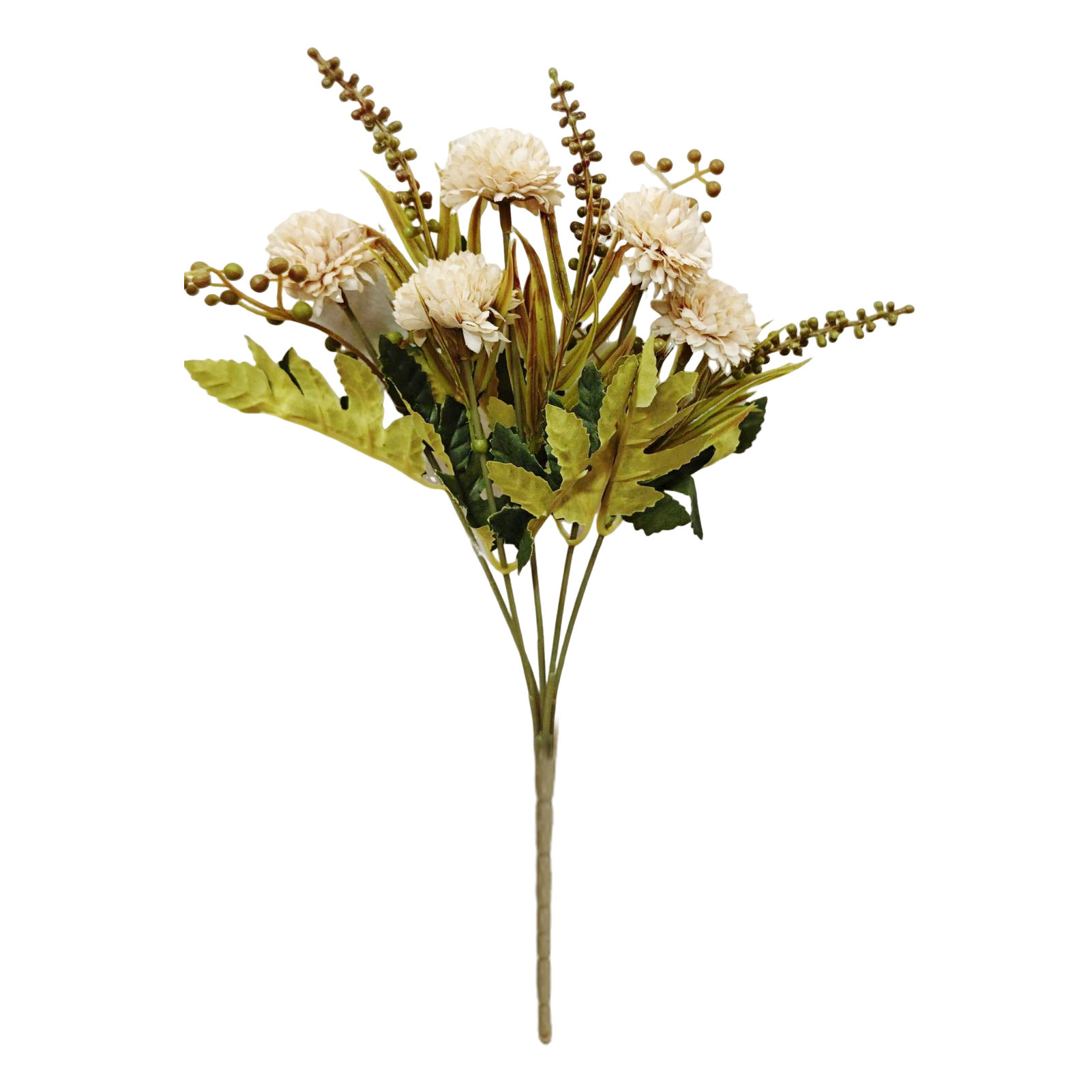 Yesbay Artificial Flower Ball 5 Head Realistic Fake Chrysanthemums Ball ...