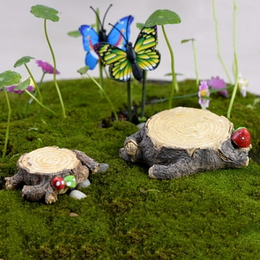 Willwolf 16.5"H Outdoor Faux Oak Stump Cover Cement Simulation Tree ...