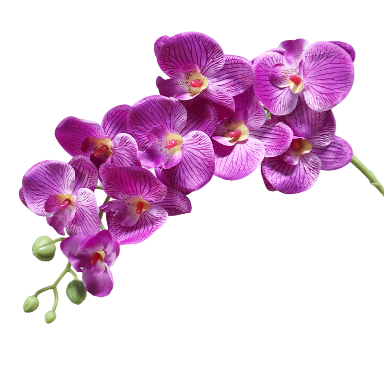 Yesbay Artificial Orchid Flowers Long Stemmed Realistic Phalaenopsis ...