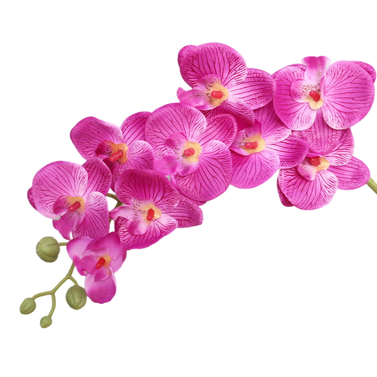 Yesbay Artificial Orchid Flowers Long Stemmed Realistic Phalaenopsis ...