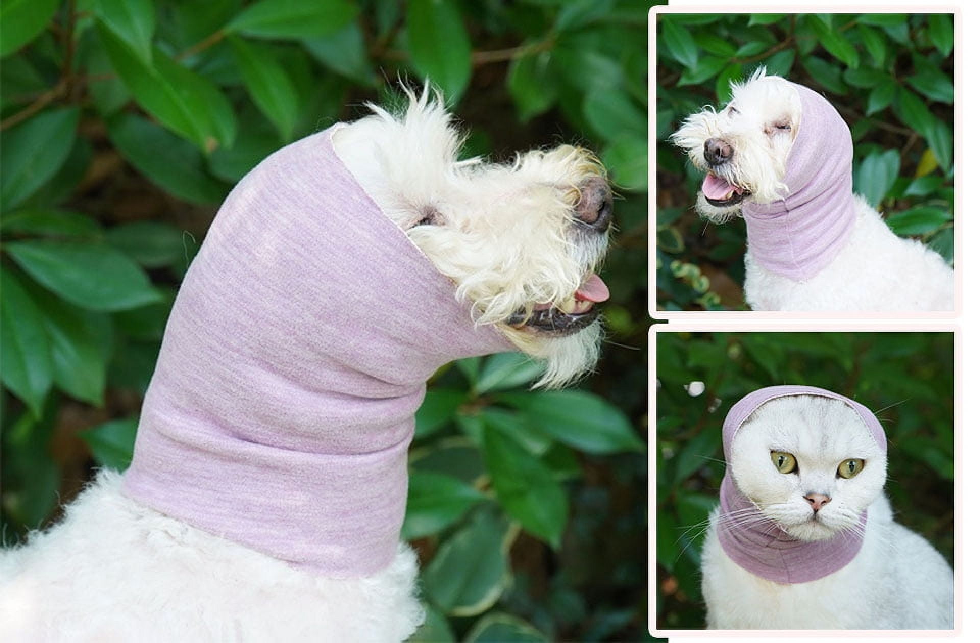 Yesbay Calming Dog Ears Cover for Noise Reduce Dog Hood No Flap Ear ...