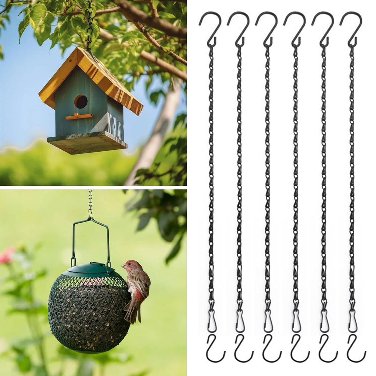 Yesbay Chain for Hanging Plants Metal Chains with S Shape Hooks ...