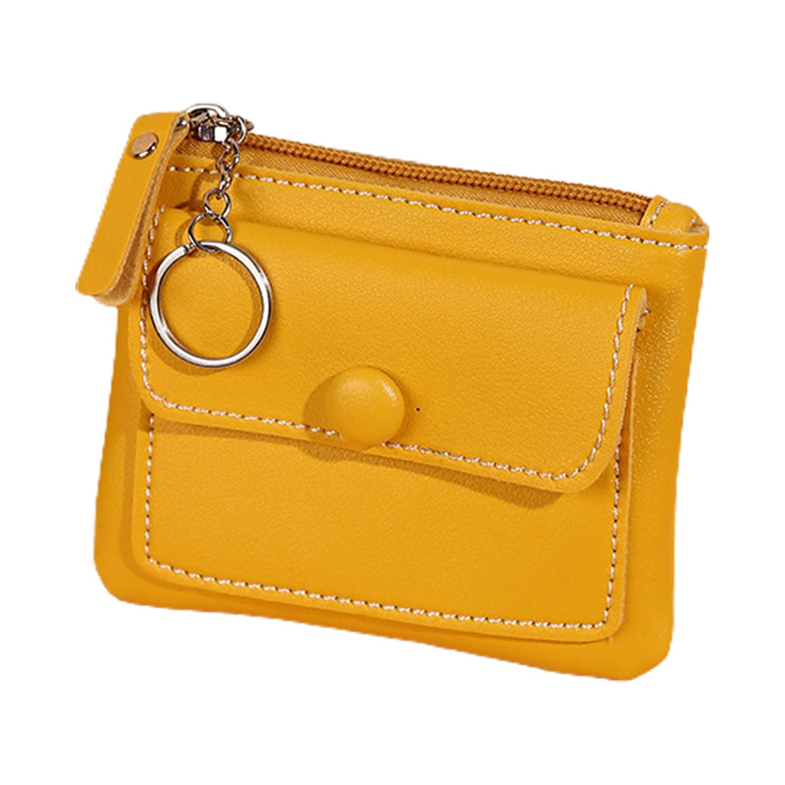 Yesbay Coin Purse Short Two Pockets Large Capacity Zipper Closure Coins ...