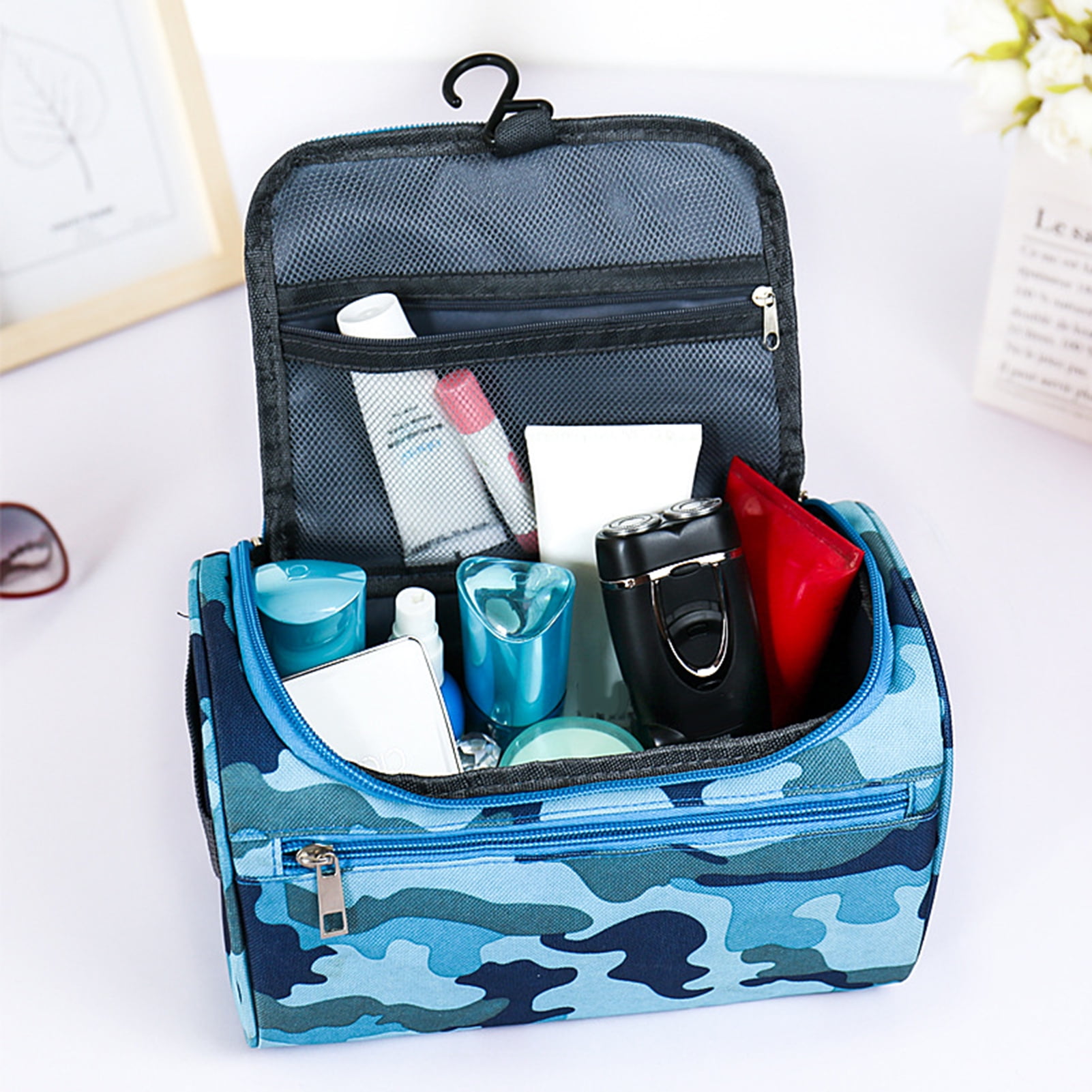 Yesbay Cosmetic Bag Multi-function Hook Large Capacity Portable ...