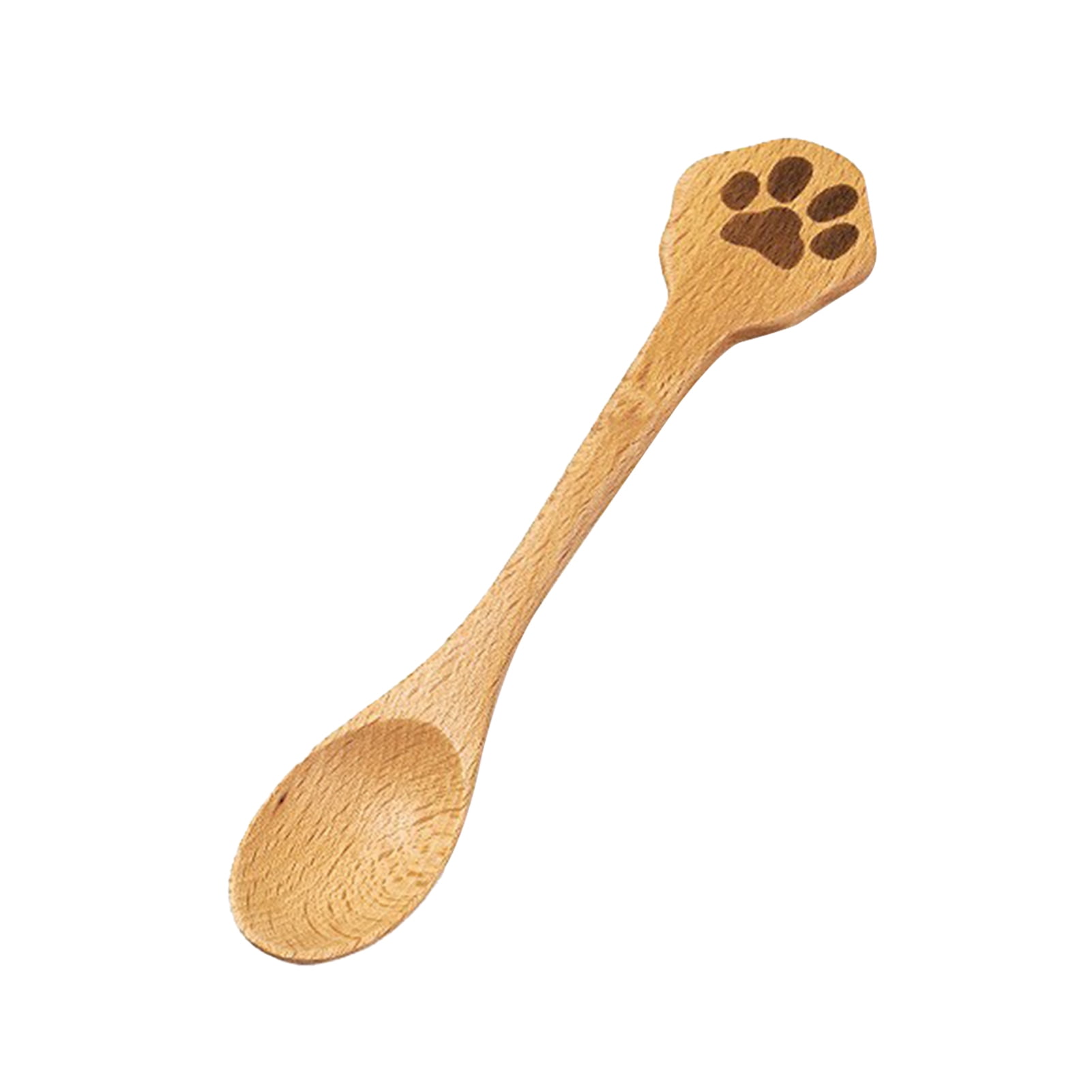 Yesbay Creative Wooden Spoon Animal Cat Pig Dinner Soup Feeding Spoon ...