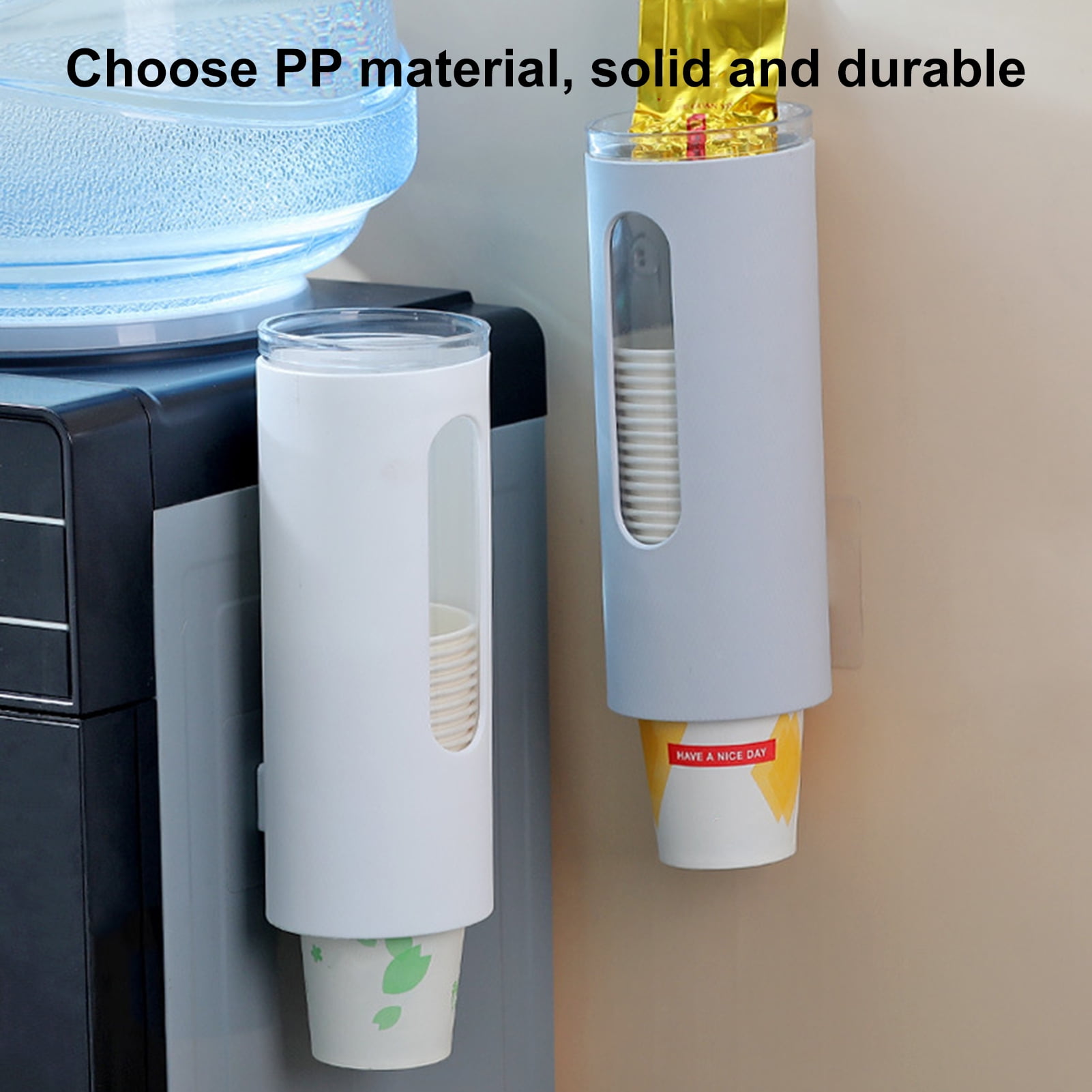 Yesbay Disposable Cup Dispenser, Large Capacity, Space-saving, Hygienic ...