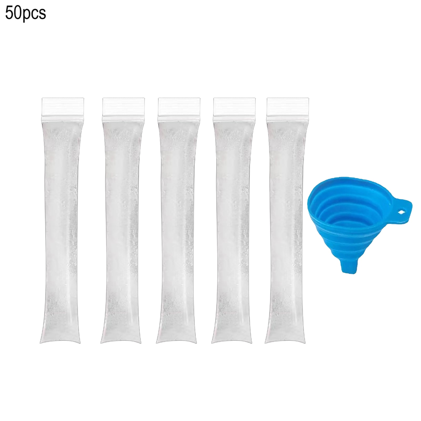 Yesbay Disposable Popsicle Bag Freezer Tubes with Zip Seals And Funnel ...