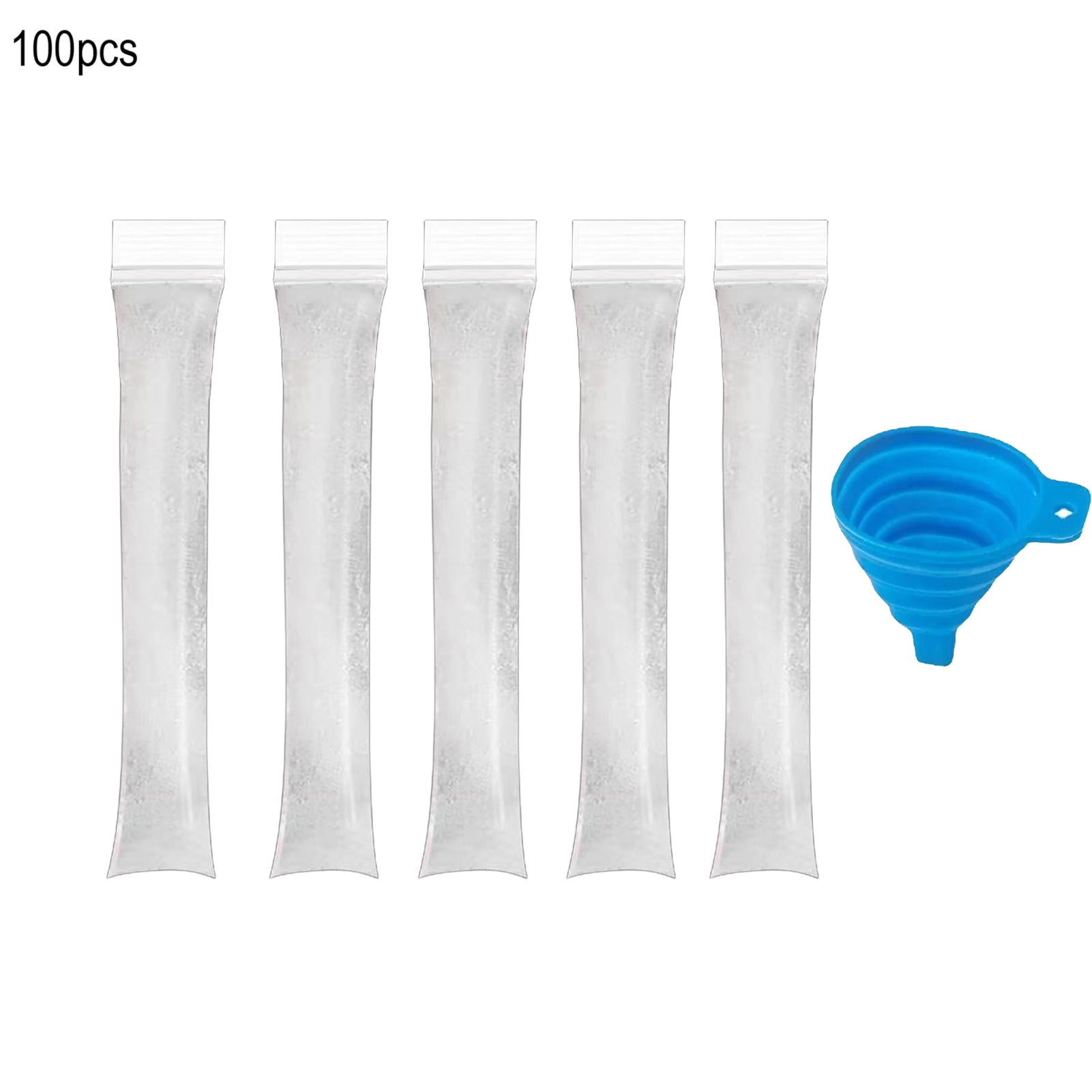 Yesbay Disposable Popsicle Bag Freezer Tubes with Zip Seals And Funnel ...