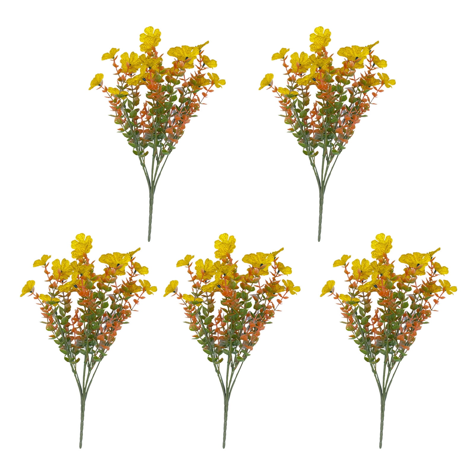 Yesbay Fall Artificial Violet Flower Realistic Fake Silk Flower Wedding ...