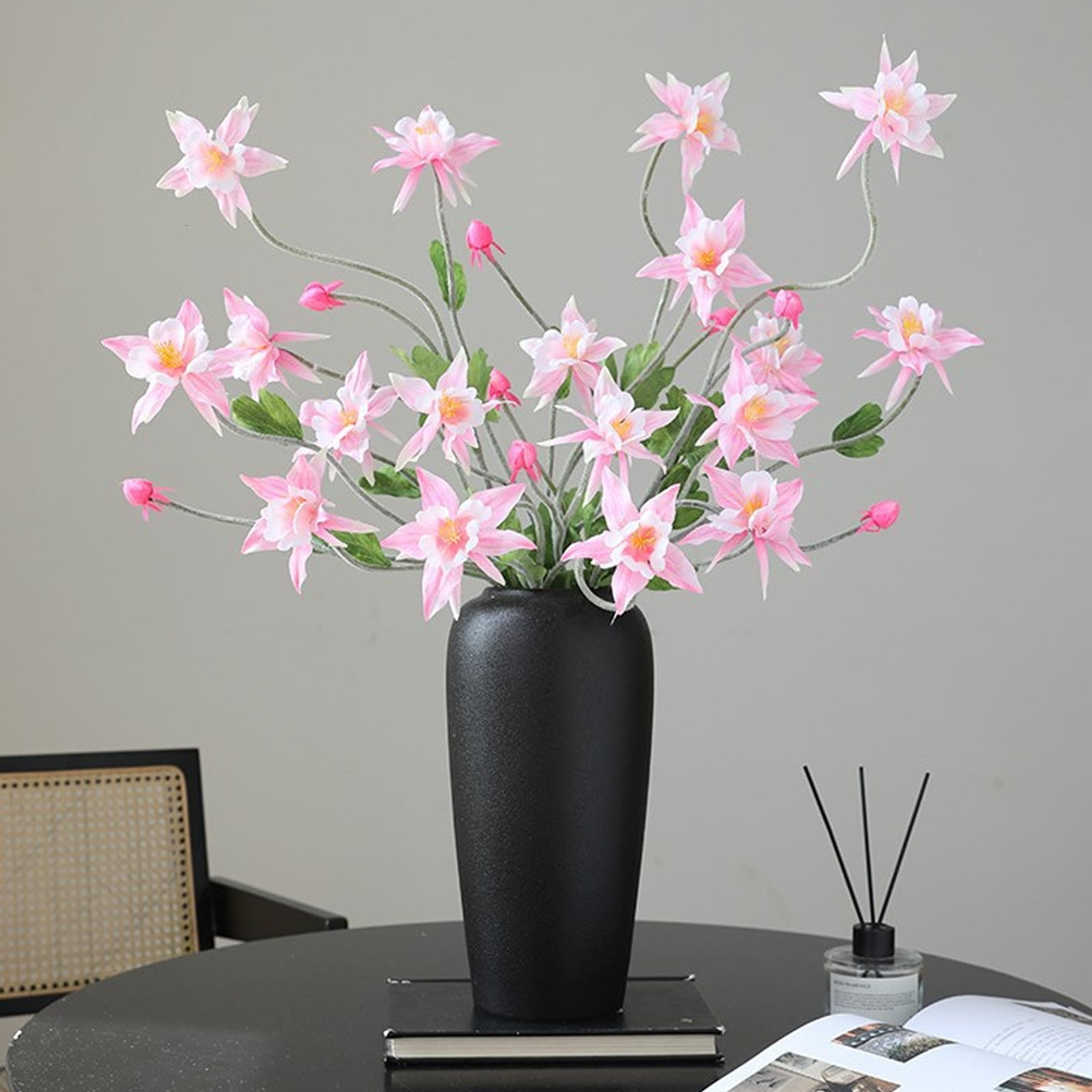 Yesbay Faux Columbine Flower Artificial Flowers with Bendable Stems ...