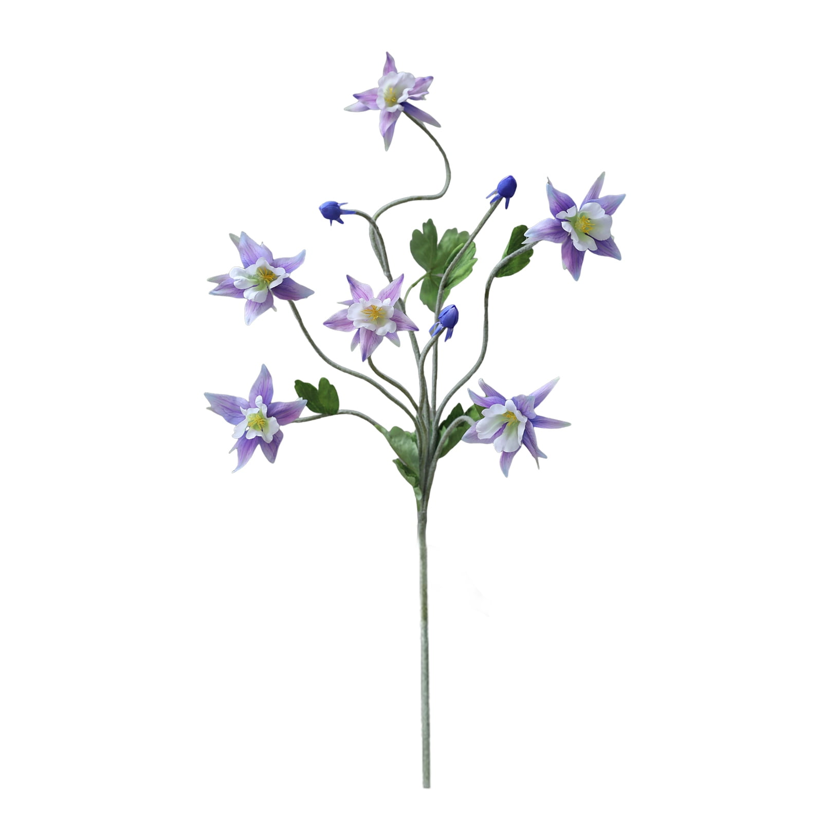 Yesbay Faux Columbine Flower Artificial Flowers with Bendable Stems ...