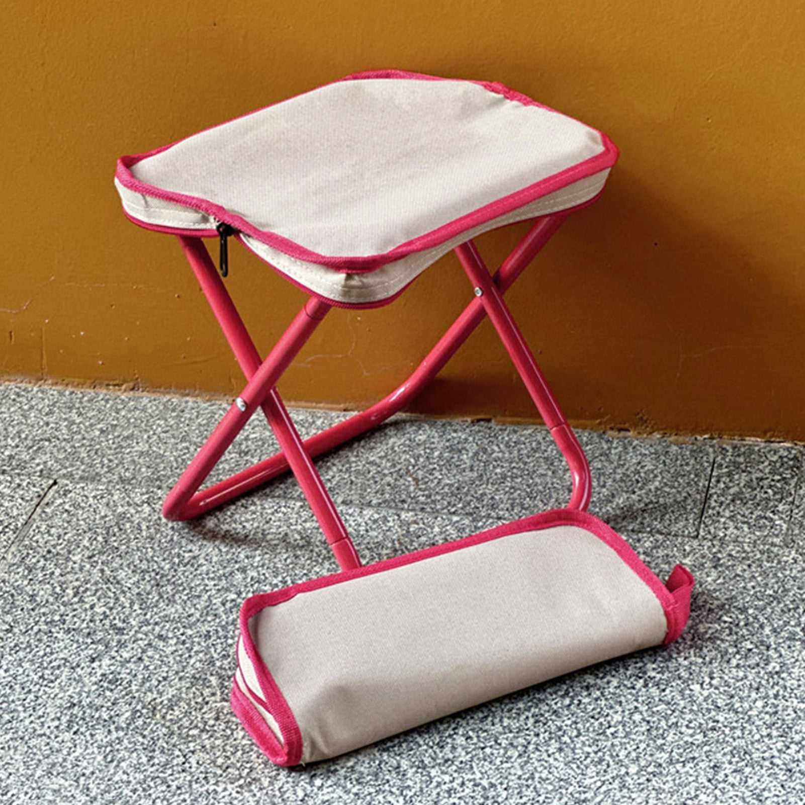 Yesbay Folding Stool with Carry Bag Heavy Duty Camping Backpacking ...