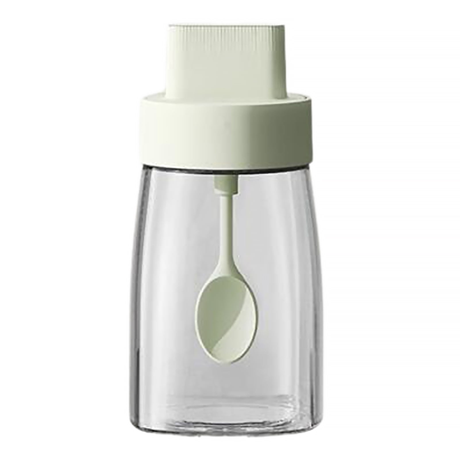Yesbay Glass Seasoning Bottle Spice Container with Spoon Lid Sealing ...