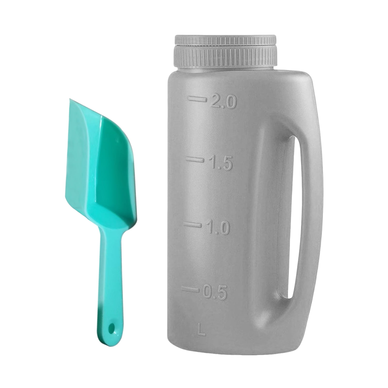 Yesbay Handheld Salt Spreader 2L Fertilizer Spreader with Adjustable ...