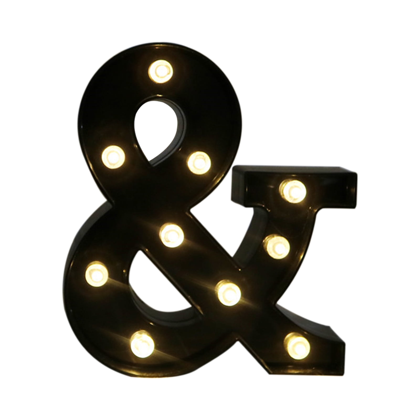 Yesbay LED Marquee Number Lights Sign with Hanging Hole Shiny Wide ...