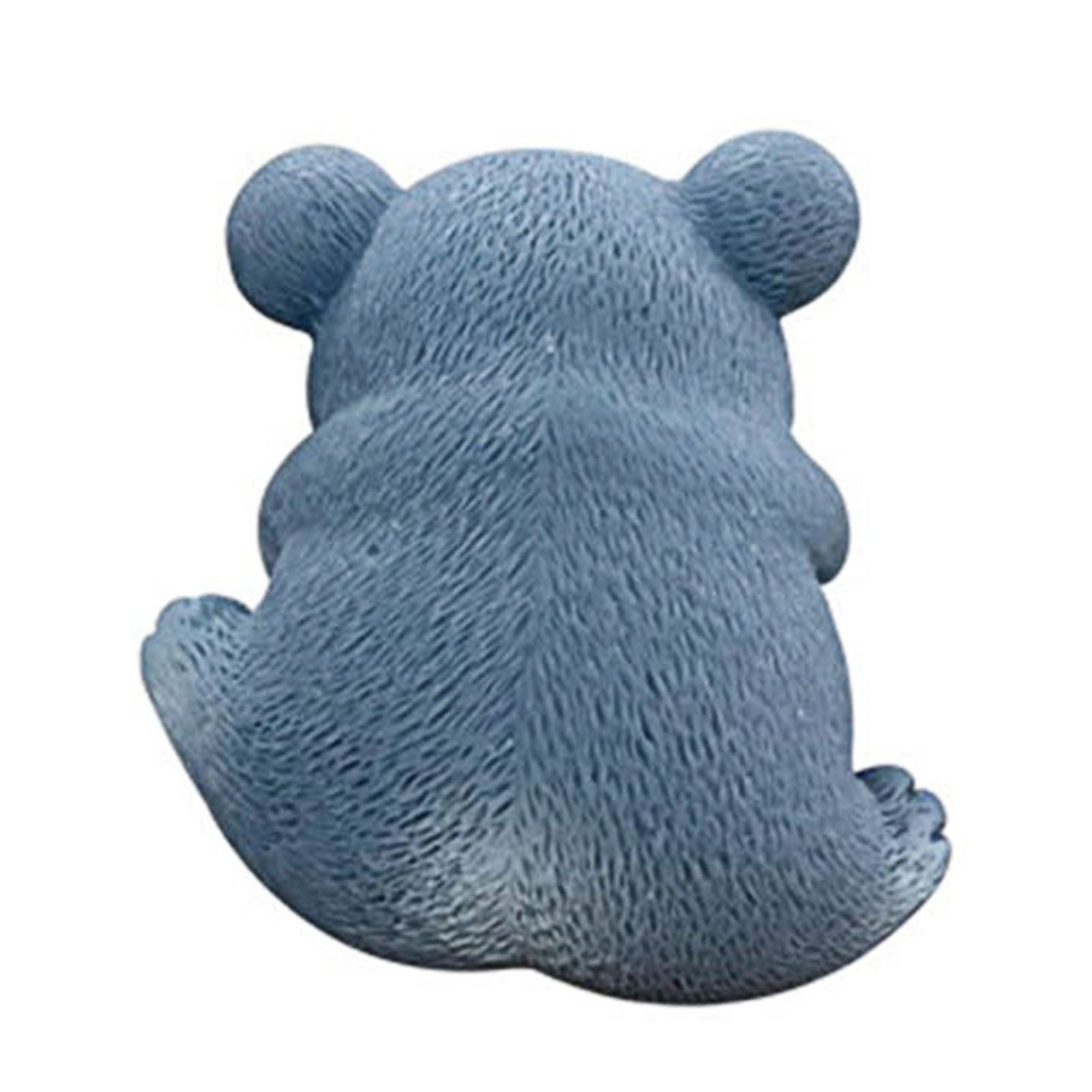 Yesbay Mini Animal Ornament Resin Reclining Animal Figurine Collectible ...