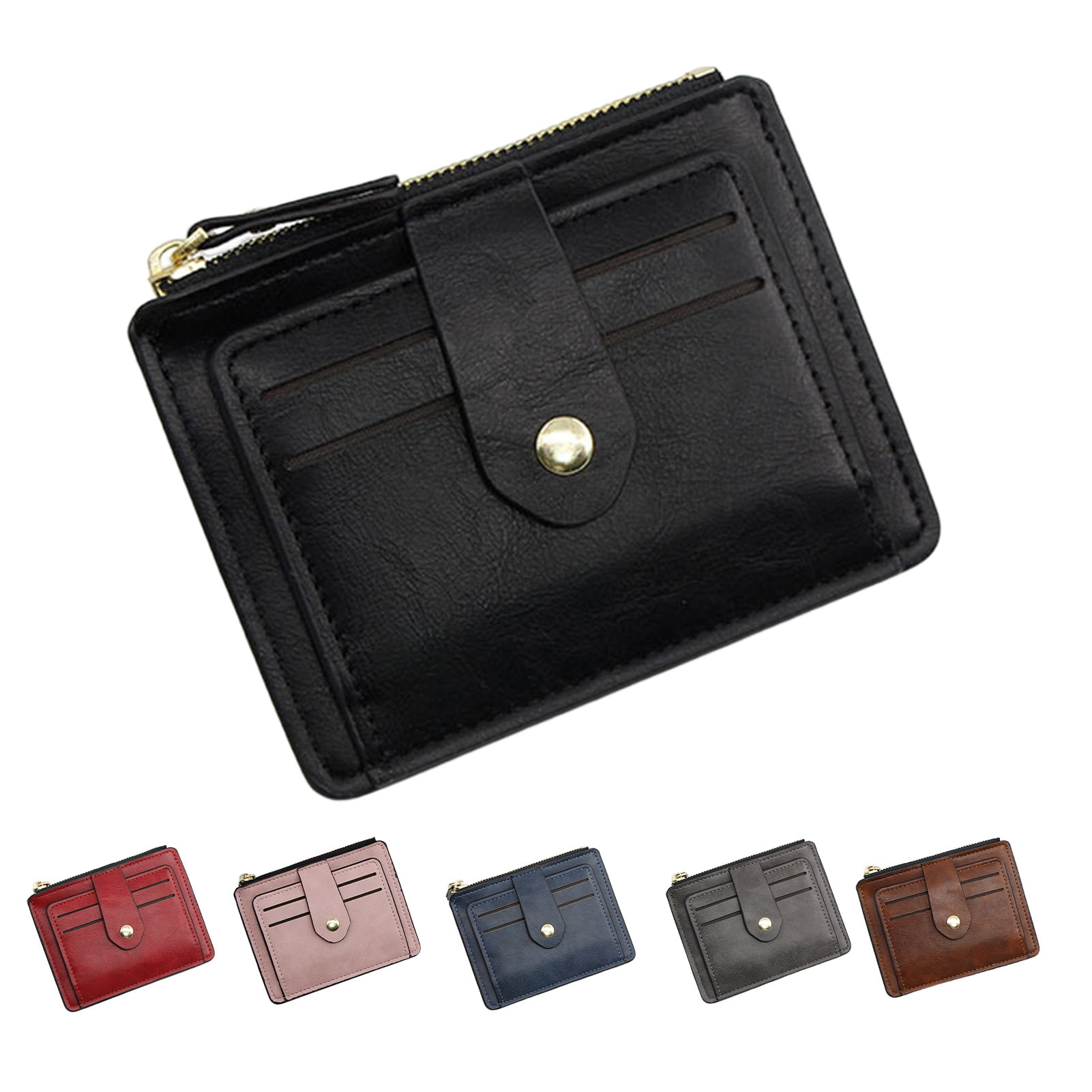 Yesbay Minimalist Wallet Slim Multi-slots Credit Card Holder Faux ...