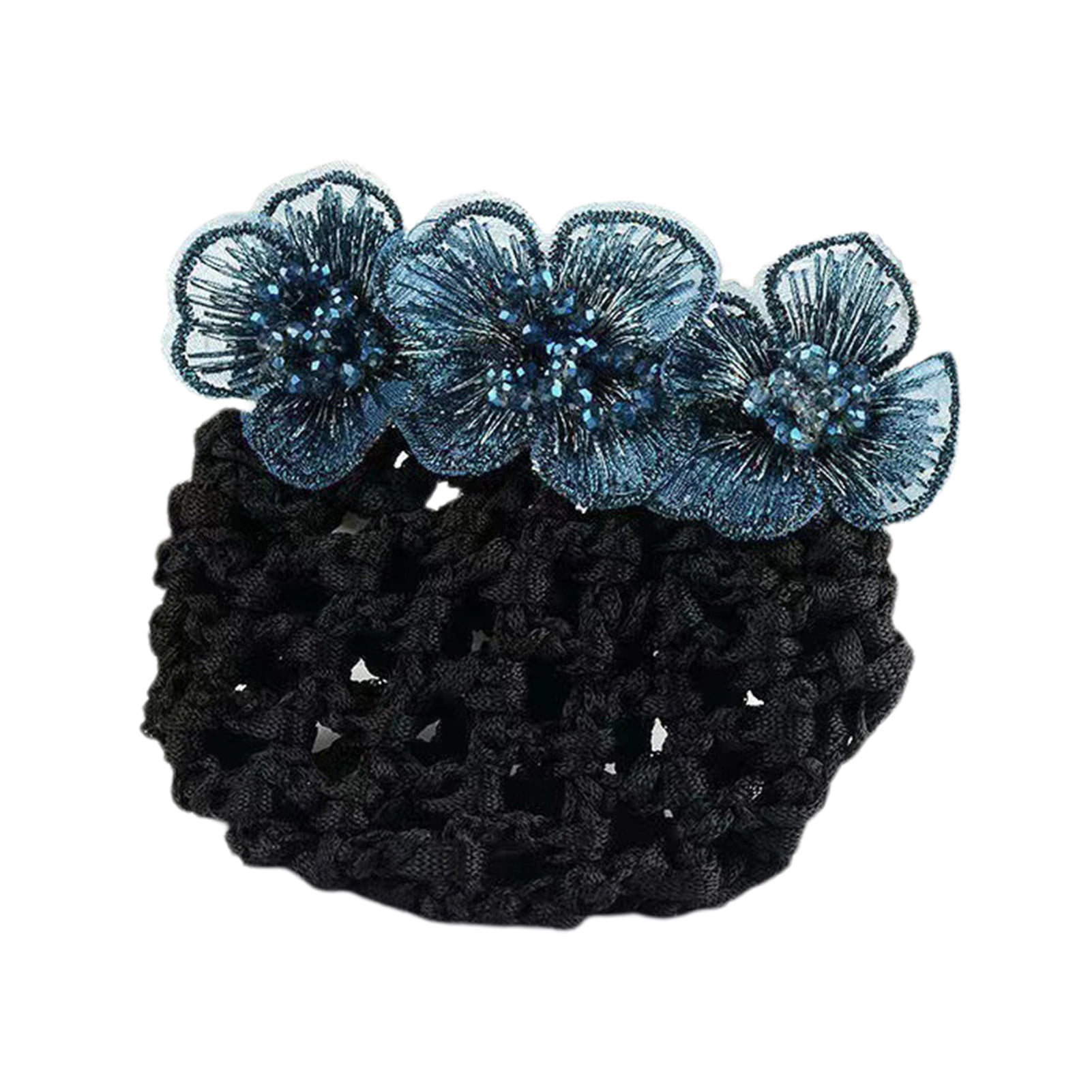 Yesbay Nurse Hair Snood Flower Decor Fishnet Hollow Out Anti-slip ...