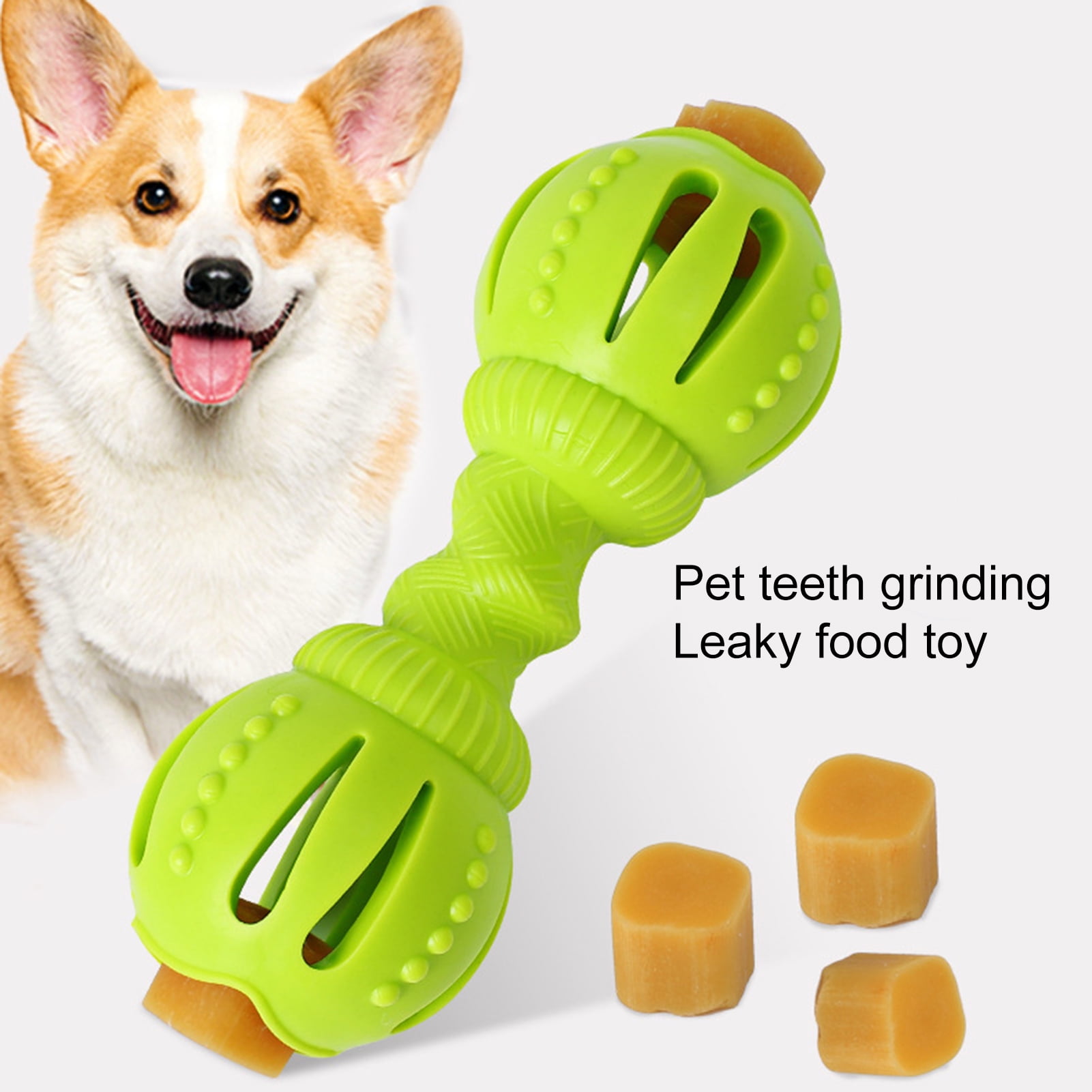 Yesbay Pet Teething Toy Bite Resistant Dumbbell Design Relieve Boredom ...