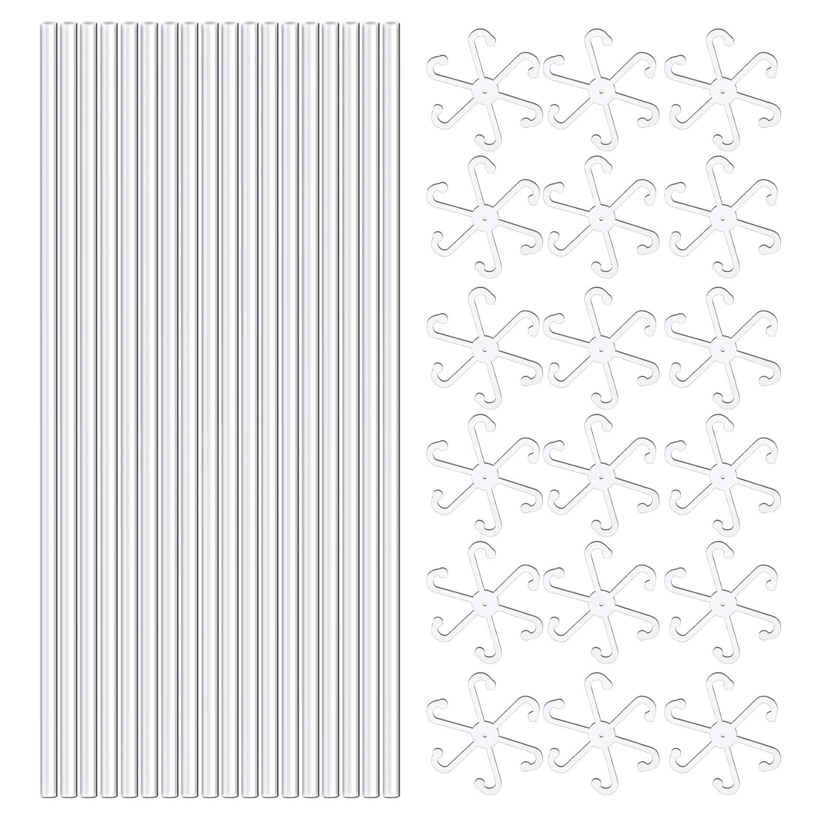 Yesbay Plant Support Stakes Set 16 inches Garden Single Stem Plant ...