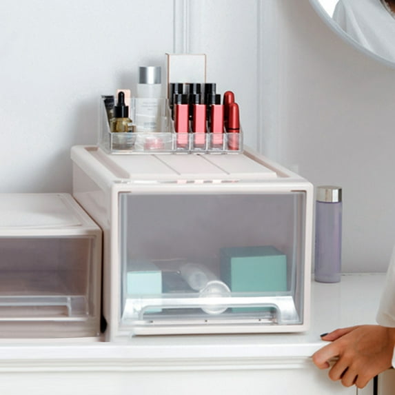Yesbay Plastic Drawer Storage Organizer Stacking Drawers Strong Load ...