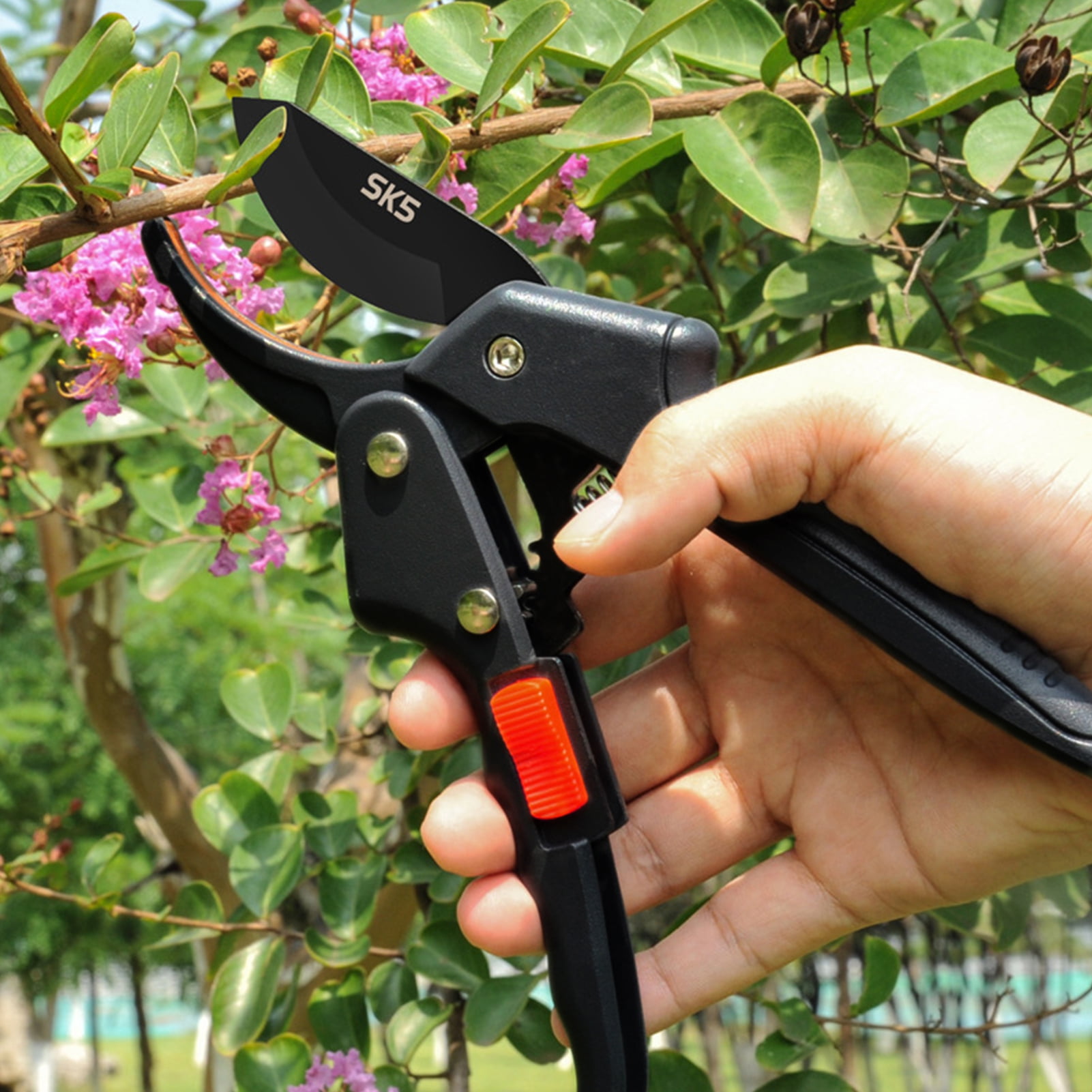 Yesbay Pruning Shears with Ultra Sharp Blades Ergonomic Handle Safety ...