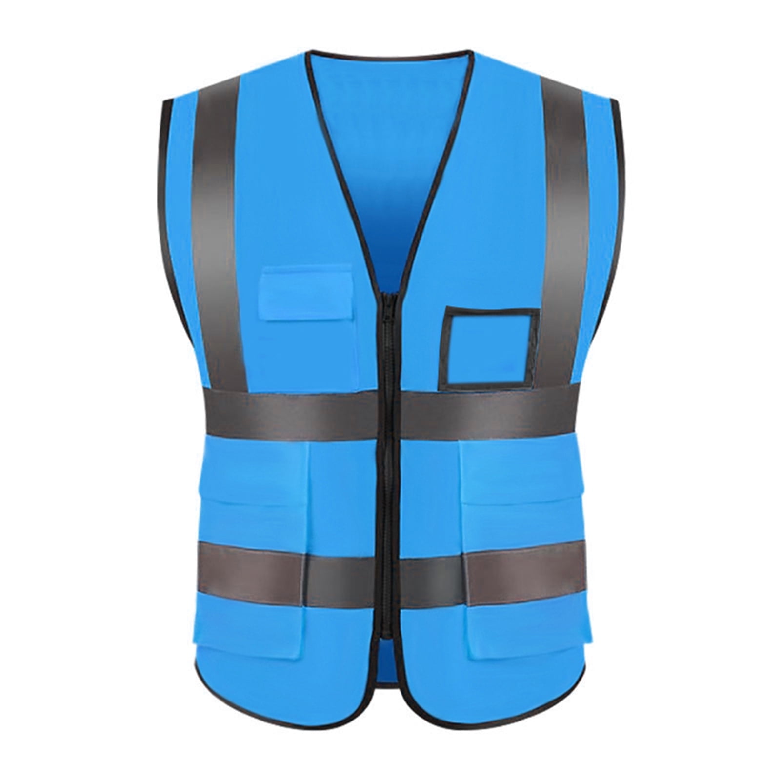 Yesbay High Visibility Zipper Vest, Reflective Breathable Cloth Safety ...