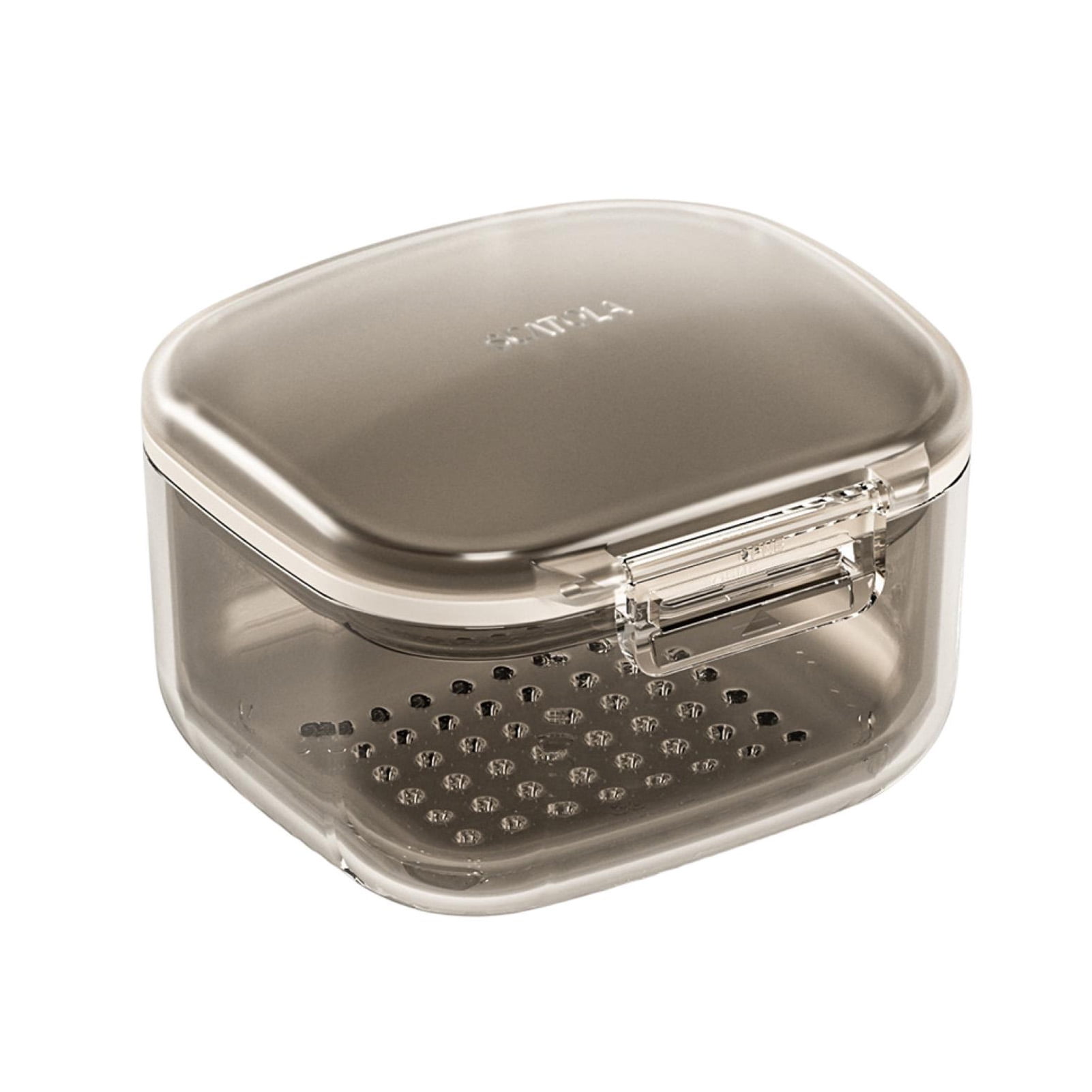 Yesbay Retainer Case with Brush Compartment Design Three Layers Buckle ...