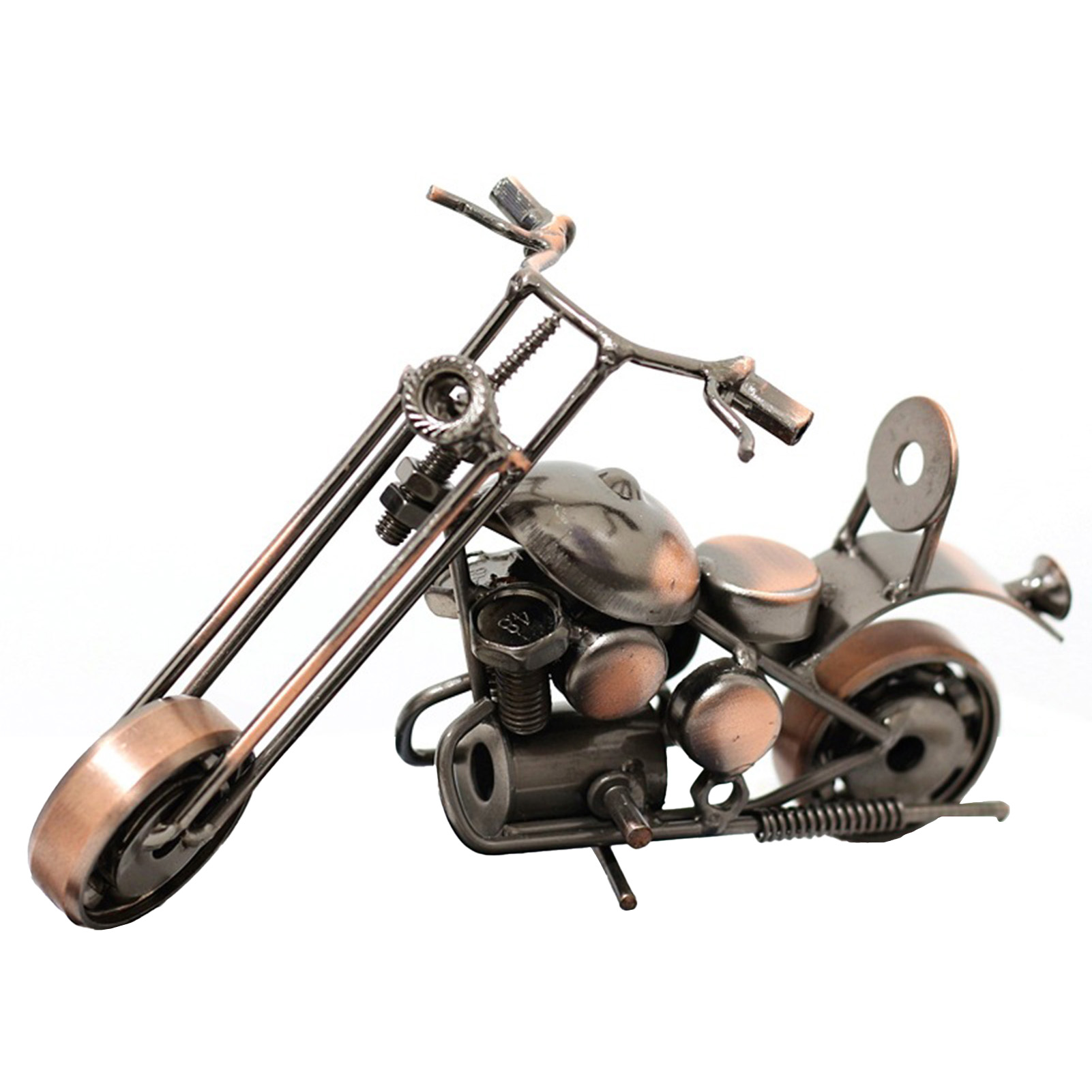 Yesbay Retro Creative Motorcycle Art Sculpture Metal Vivid Appearance ...