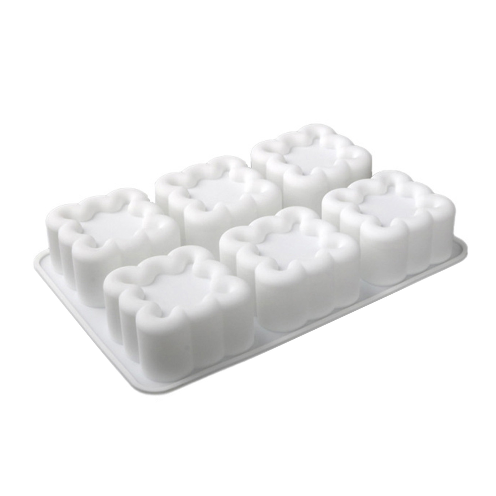 Yesbay Silicone Cake Mold Square Heart Shapes Mousse Chocolate Desserts ...