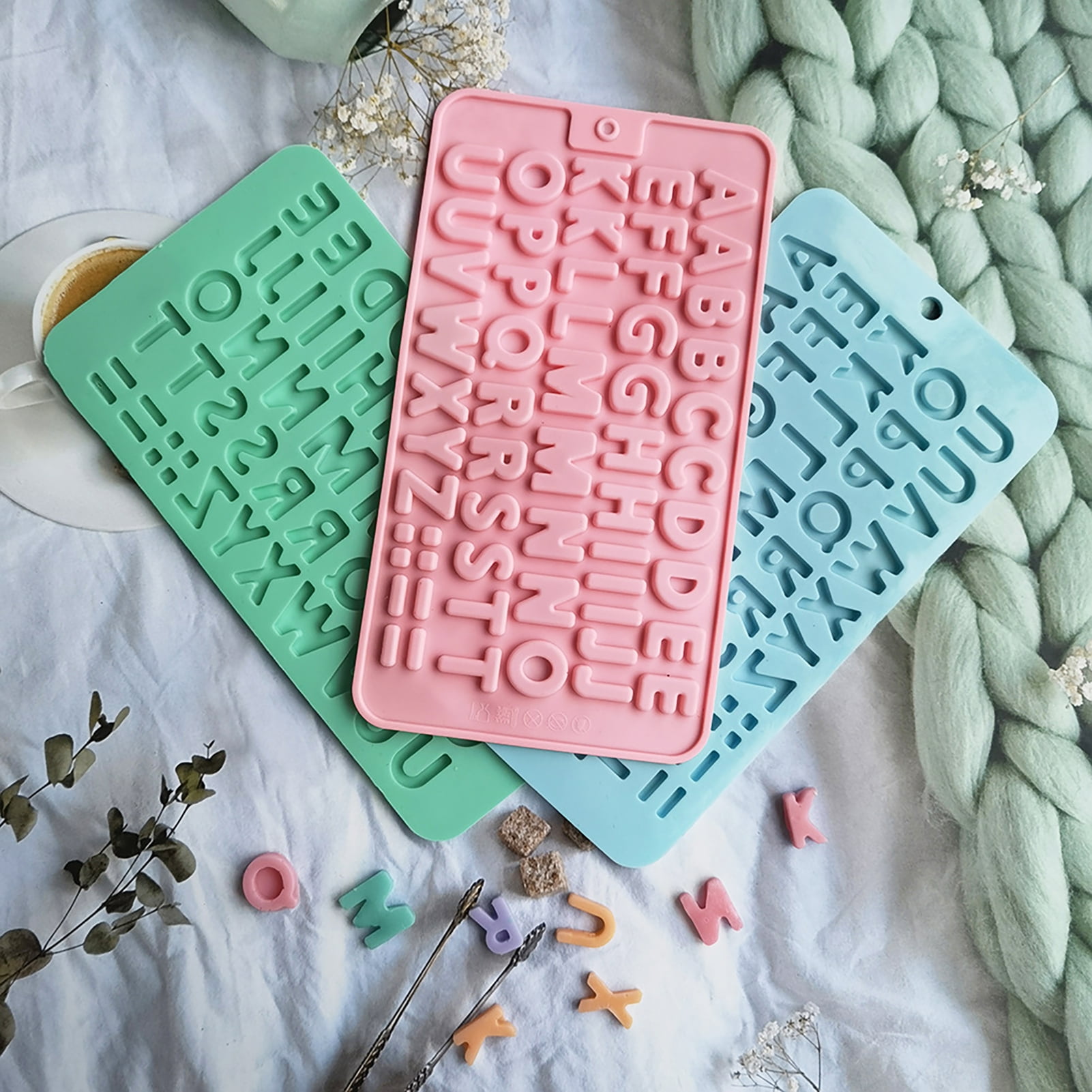 Yesbay Silicone Chocolate Cake Mould Alphabet Silicone Baking Mold DIY ...