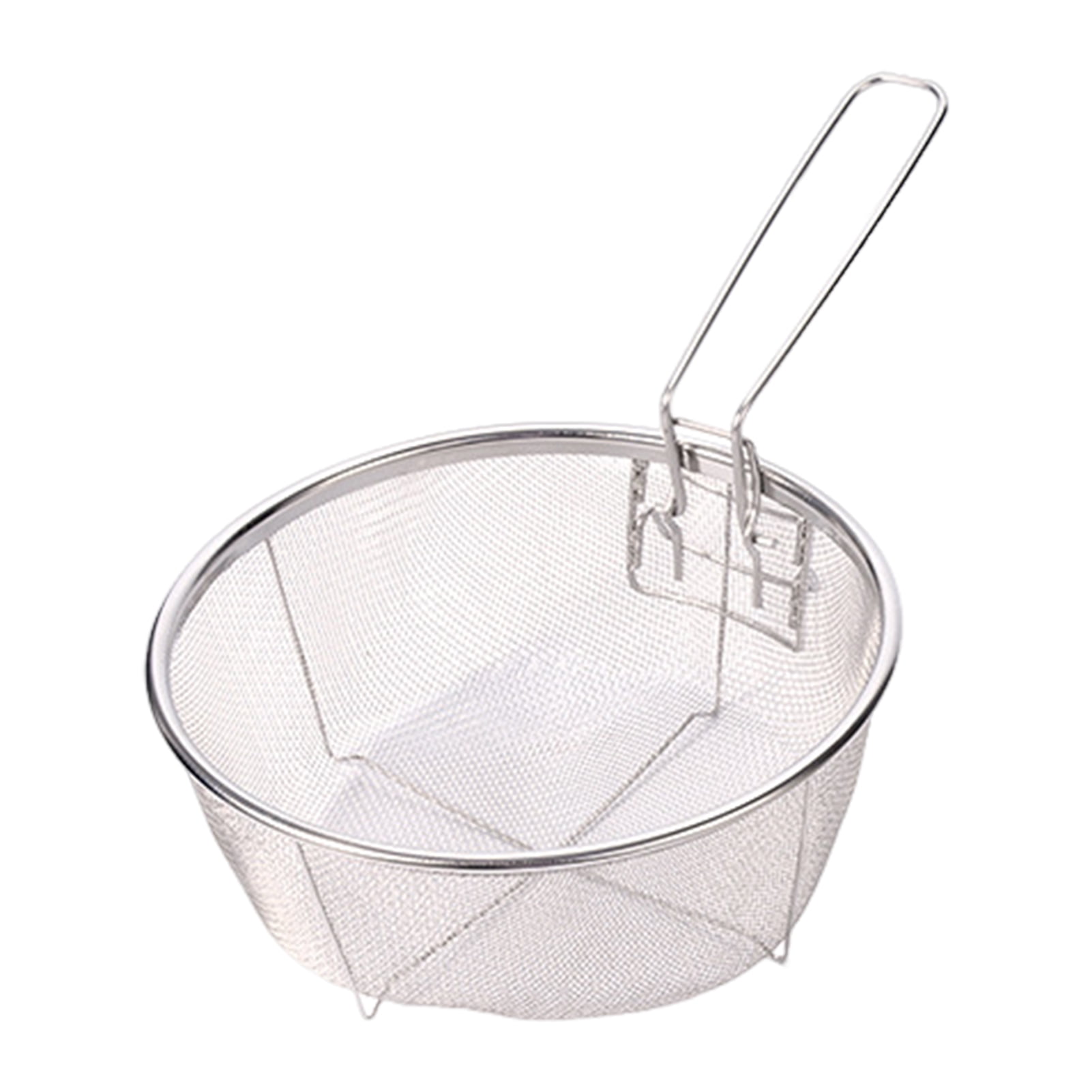 Yesbay Stainless Steel Fry Basket with Handle Kitchen Round Frying ...
