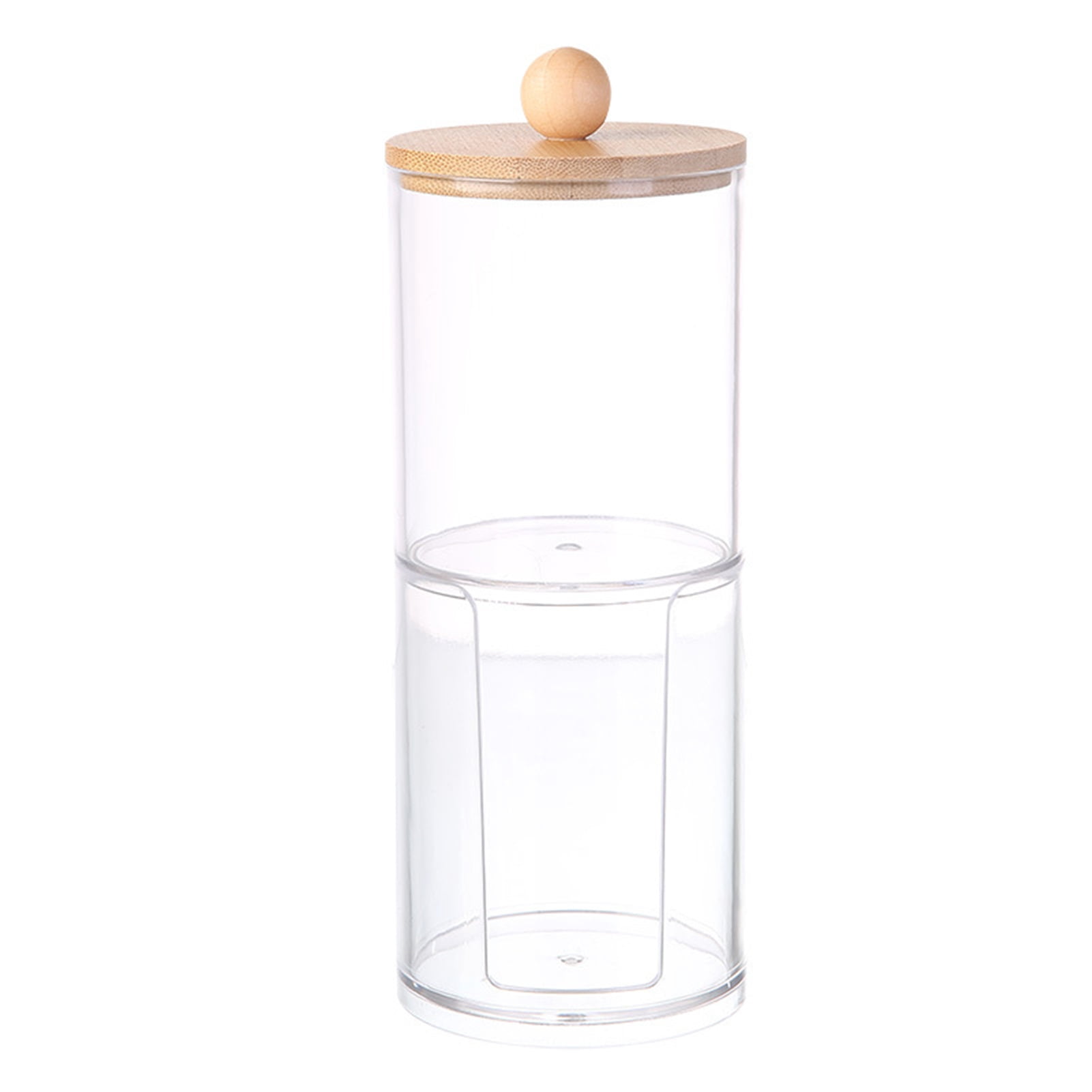 Yesbay Storage Box Cotton Swabs Organizer with Lid Transparent Design ...
