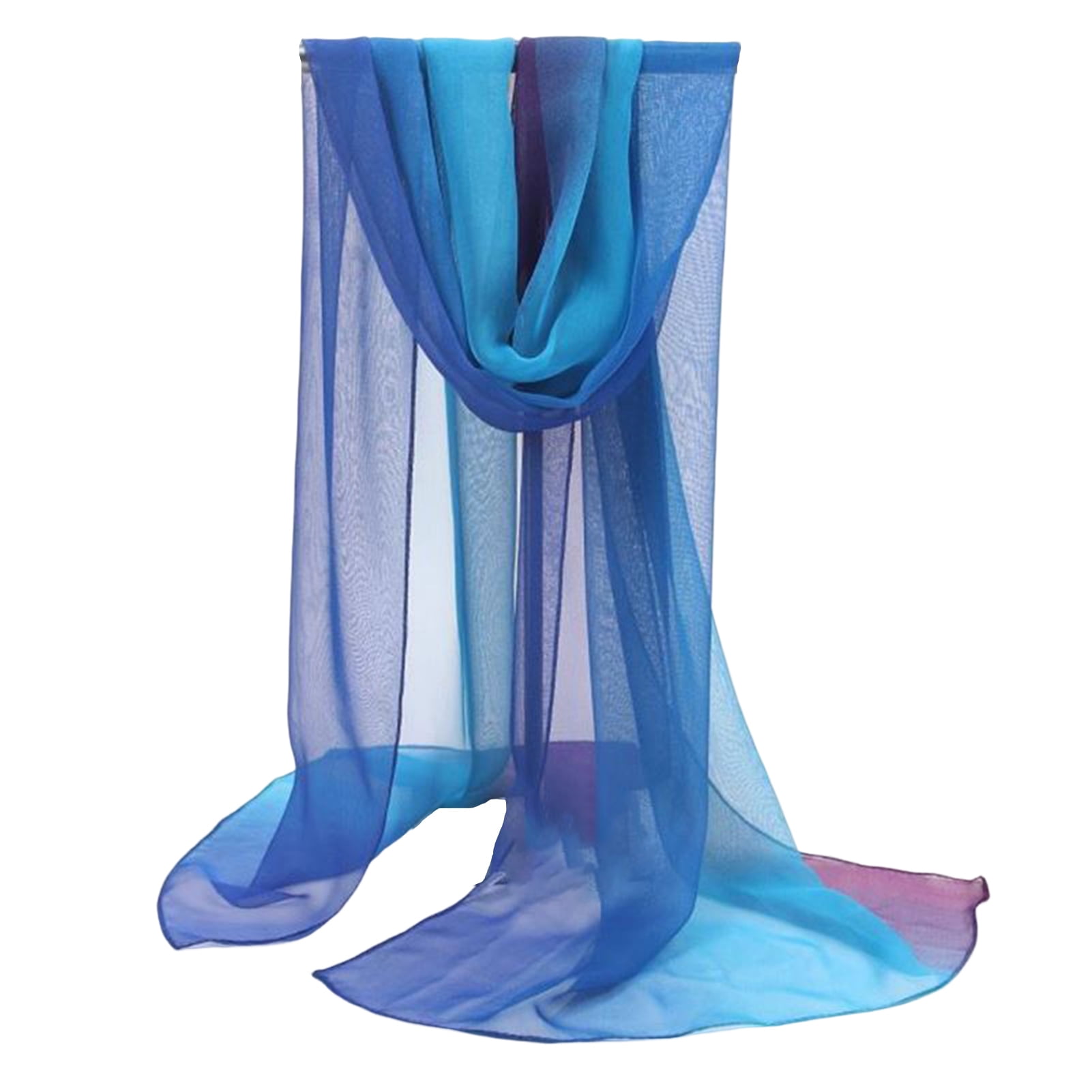 Yesbay Sunscreen Ultrathin See-through Rectangle Chiffon Scarf Summer ...