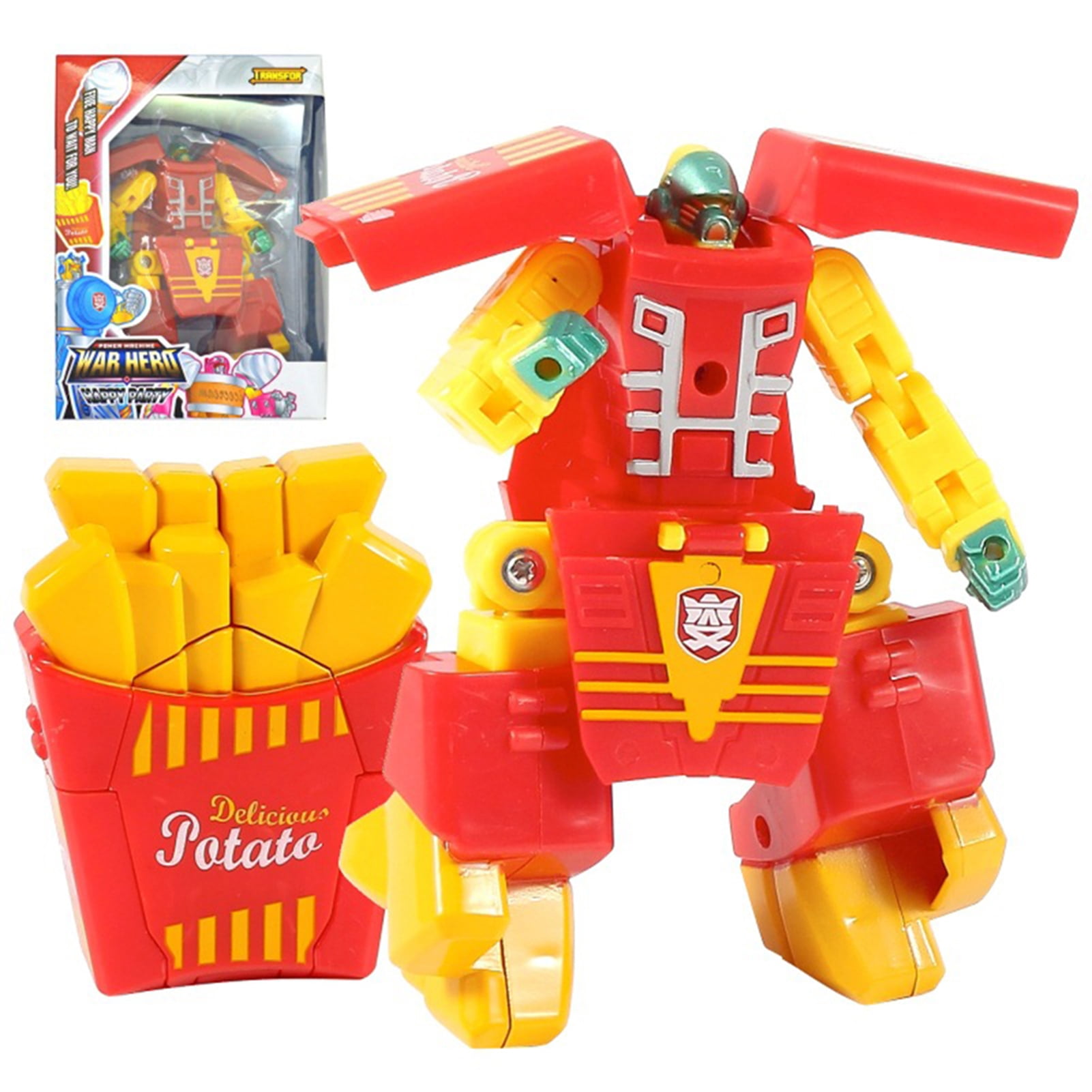Yesbay Transformable Fast Food Design Robot Toy: Realistic Hamburger ...