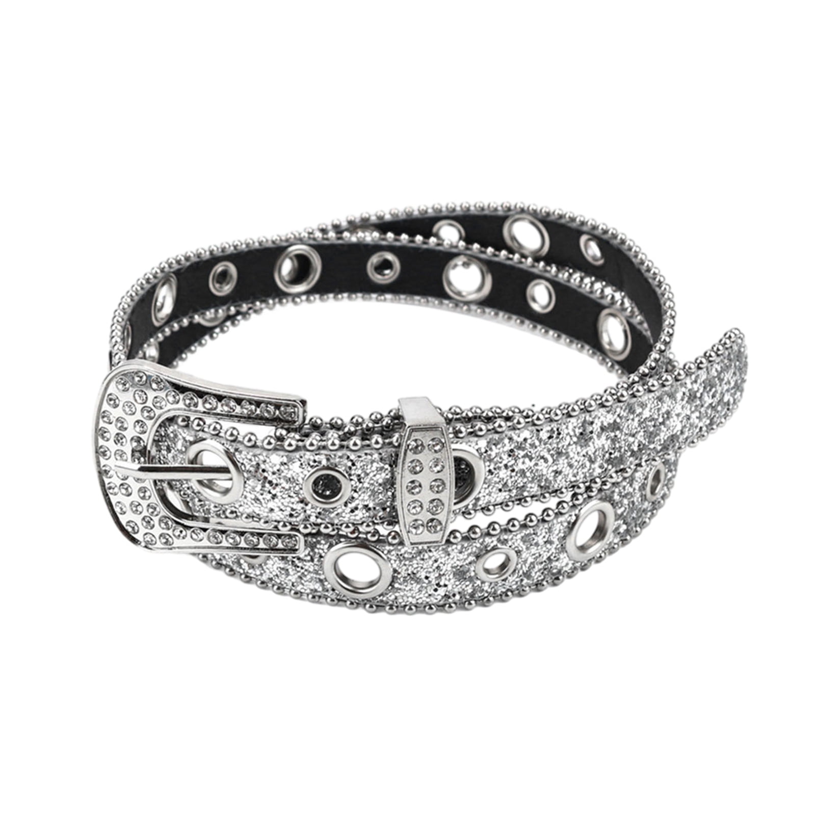 Yesbay Vintage Cow Belt with Multi Holes Alloy Buckle Stylish Faux ...