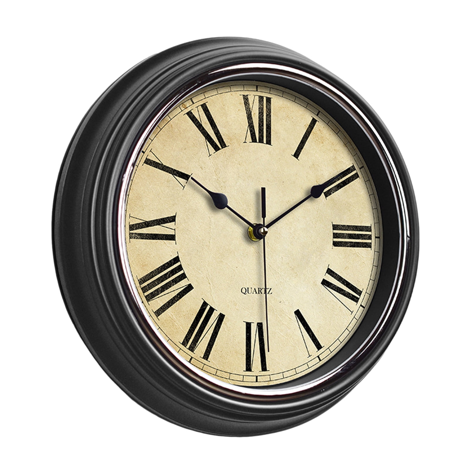 Yesbay Wall Clock Vintage Silent Non-ticking Battery Operated Hanging ...