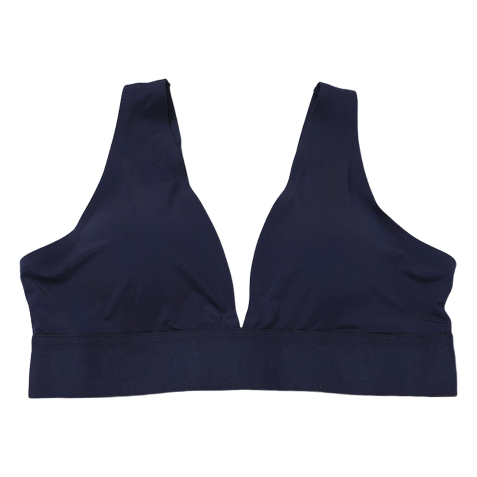 Yesbay Women Bra Deep V Neck Push-up Wireless Elastic Great Support 3/4 ...