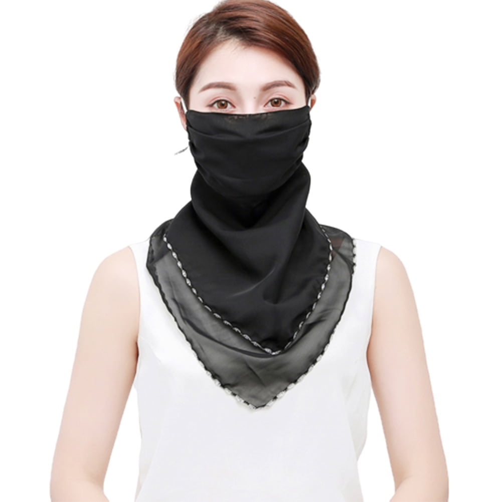 Yesbay Women Floral Print Breathable Chiffon Sun Proof Veil Shawl Scarf ...