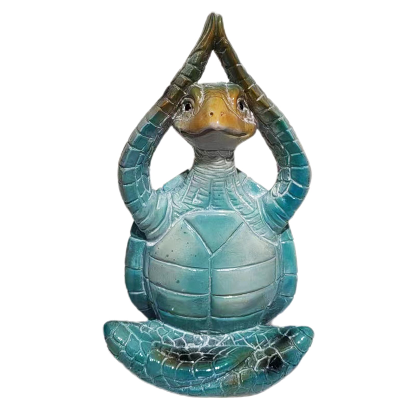 Yesbay Yoga Meditation Sitting Turtle Figurine Resin Sea Turtle Statue ...