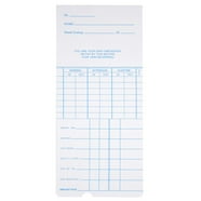 Rediform, Weekly Time Cards, 100 Cards Per Pad, Manila Stock ...