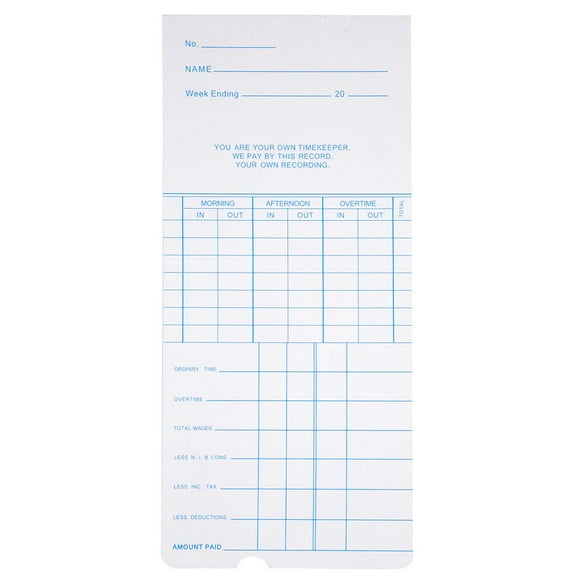 Attendance Time Cards in Time Clocks & Cards - Walmart.com