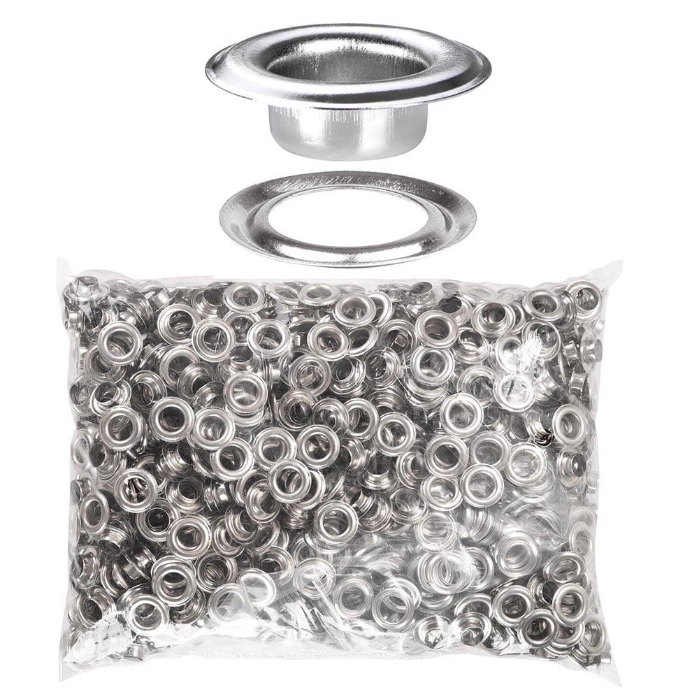 Yescom 1000pcs 3/8”(10mm) Size #2 Grommet & Washers Kit Leather Bags ...